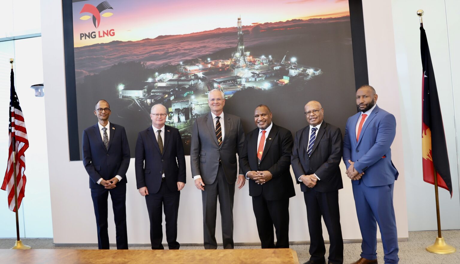 PM Marape Meets ExxonMobil Executives in Houston to Advance LNG ...